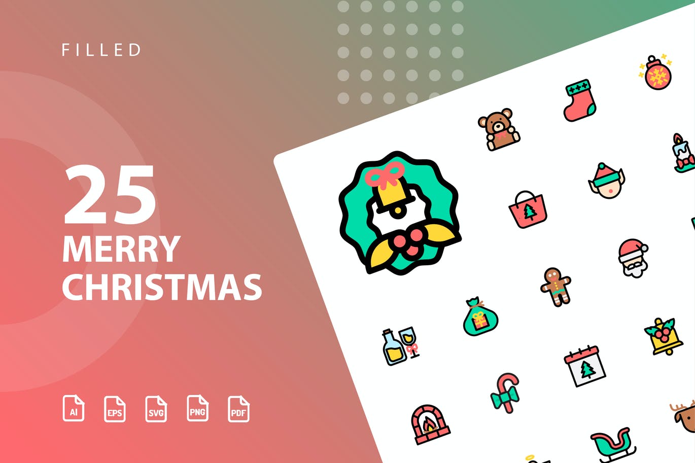 70 Best beneficial Christmas PSD templates and Graphic elements! – Free ...
