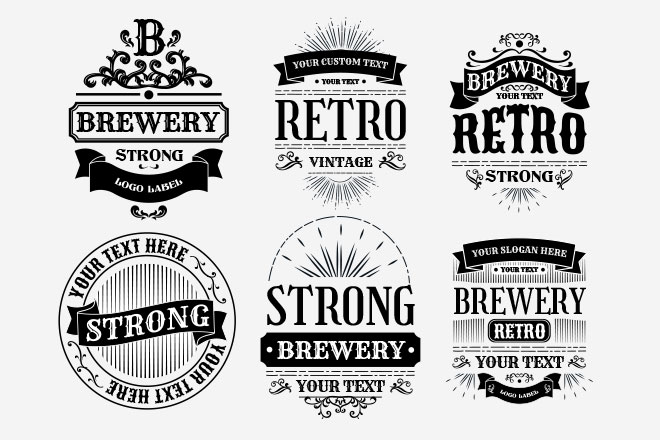 Free Vintage Logo Set – Free PSD Templates