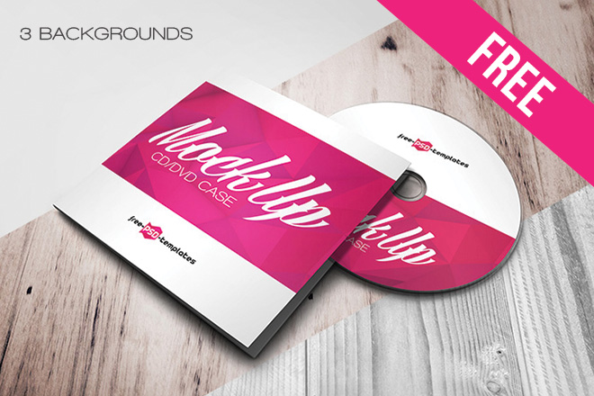 Free Case and Disk Mock-up in PSD – Free PSD Templates