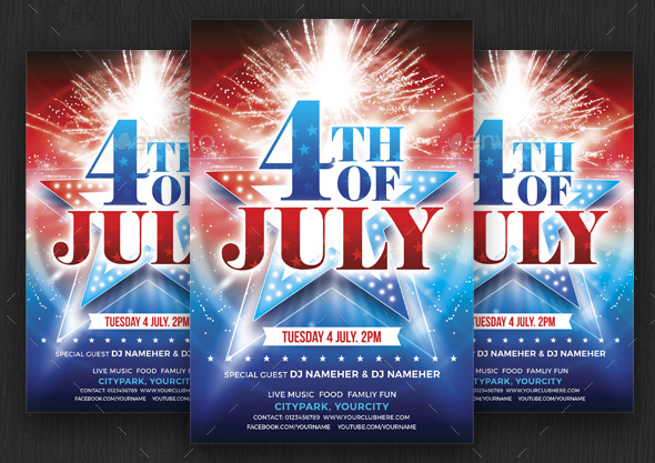 55+PREMIUM & FREE 4th OF JULY ELEMENTS AND READY-MADE TEMPLATES FOR ...