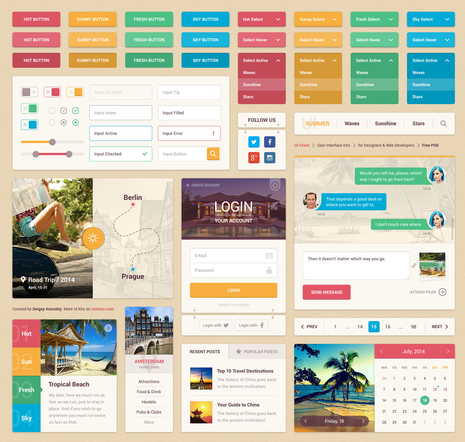 20 Free Professional PSD UI Kits for designers and developers! – Free ...