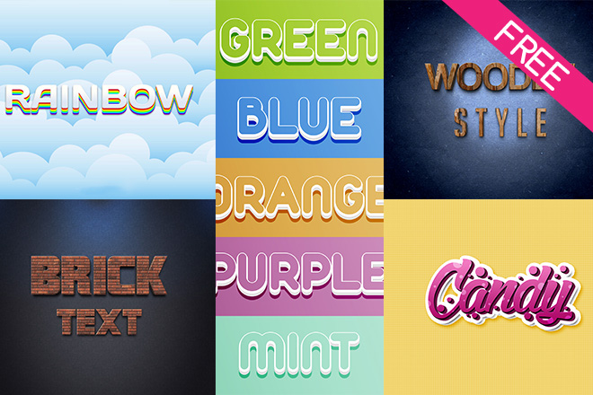 FREE Text Effects IN PSD – Free PSD Templates
