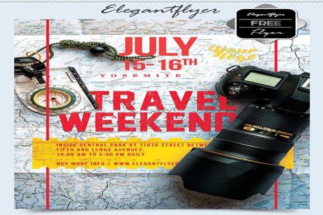 Travel Weekend - Free Flyer PSD Template + Facebook Cover – Free PSD ...