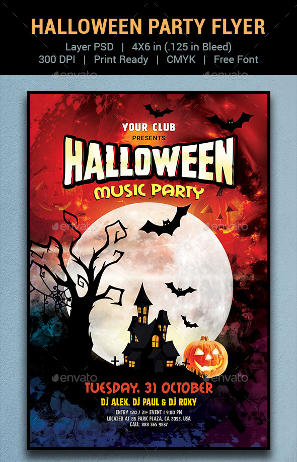 60 PREMIUM FREE PSD HALLOWEEN FLYER TEMPLATES Free PSD Templates