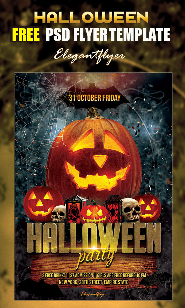 60 PREMIUM FREE PSD HALLOWEEN FLYER TEMPLATES Free PSD Templates