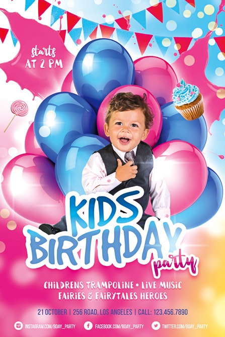 Happy Birthday Flyer Psd Free Download 43 Birthday Flyer Templates 