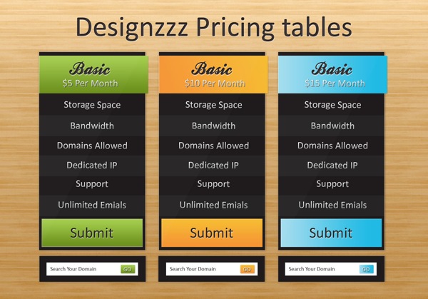 25+ FREE PSD Pricing Tables Templates for the best website design ...