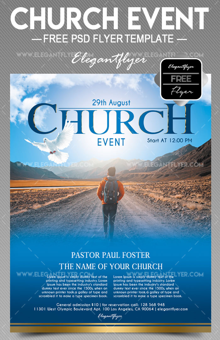 Free Psd Church Flyer Templates Printable Templates