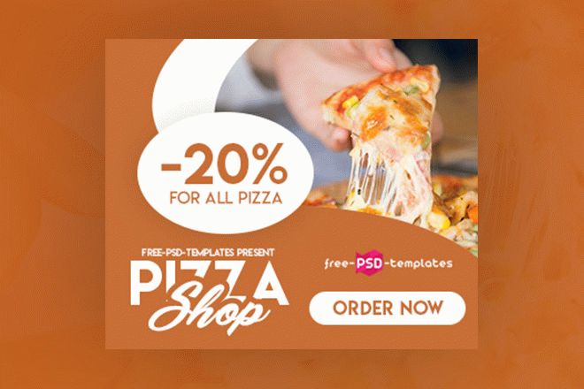 15 Free Pizza Shop Banners Collection in PSD – Free PSD Templates