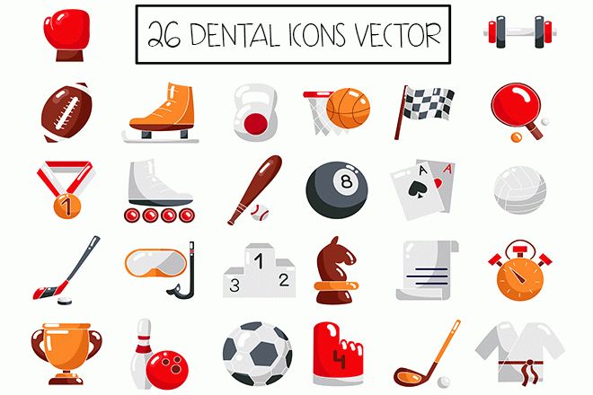 26 Free Vector Sport Icons – Free PSD Templates