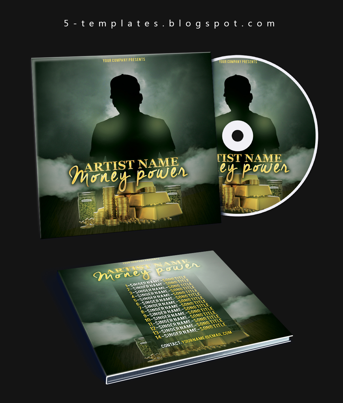 64 FREE CD DVD Cover Templates In PSD For The Best Music And Video 