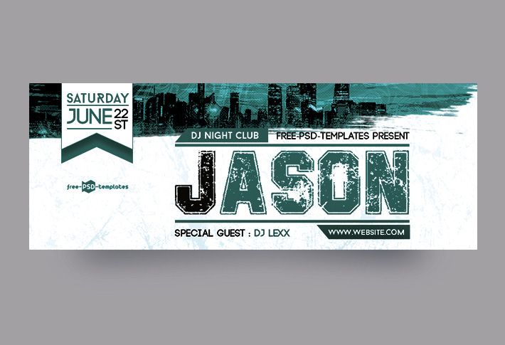 Free Night Club Facebook Cover Page – Free PSD Templates