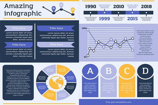 Free vector Infographic – Free PSD Templates