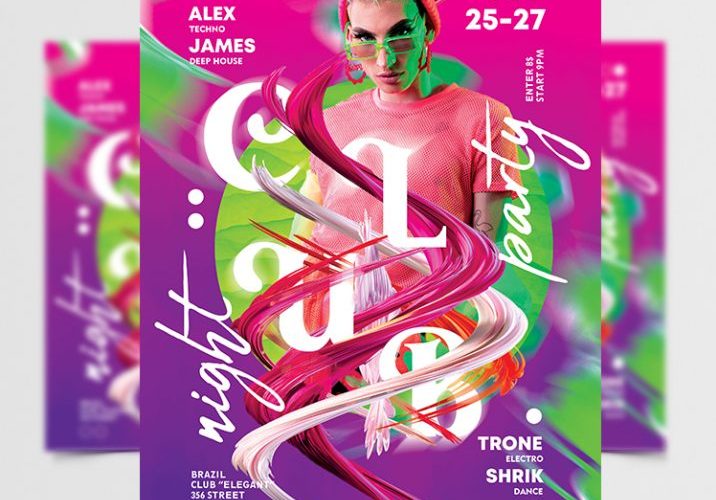 50+PREMIUM & FREE FLYERS PSD TEMPLATES FOR PARTIES AND DIFFERENT EVENTS ...