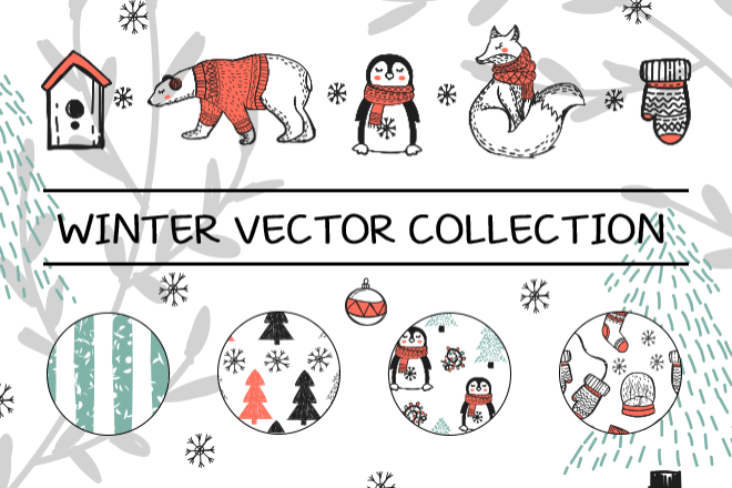 Free Winter Vector Collection – Free PSD Templates