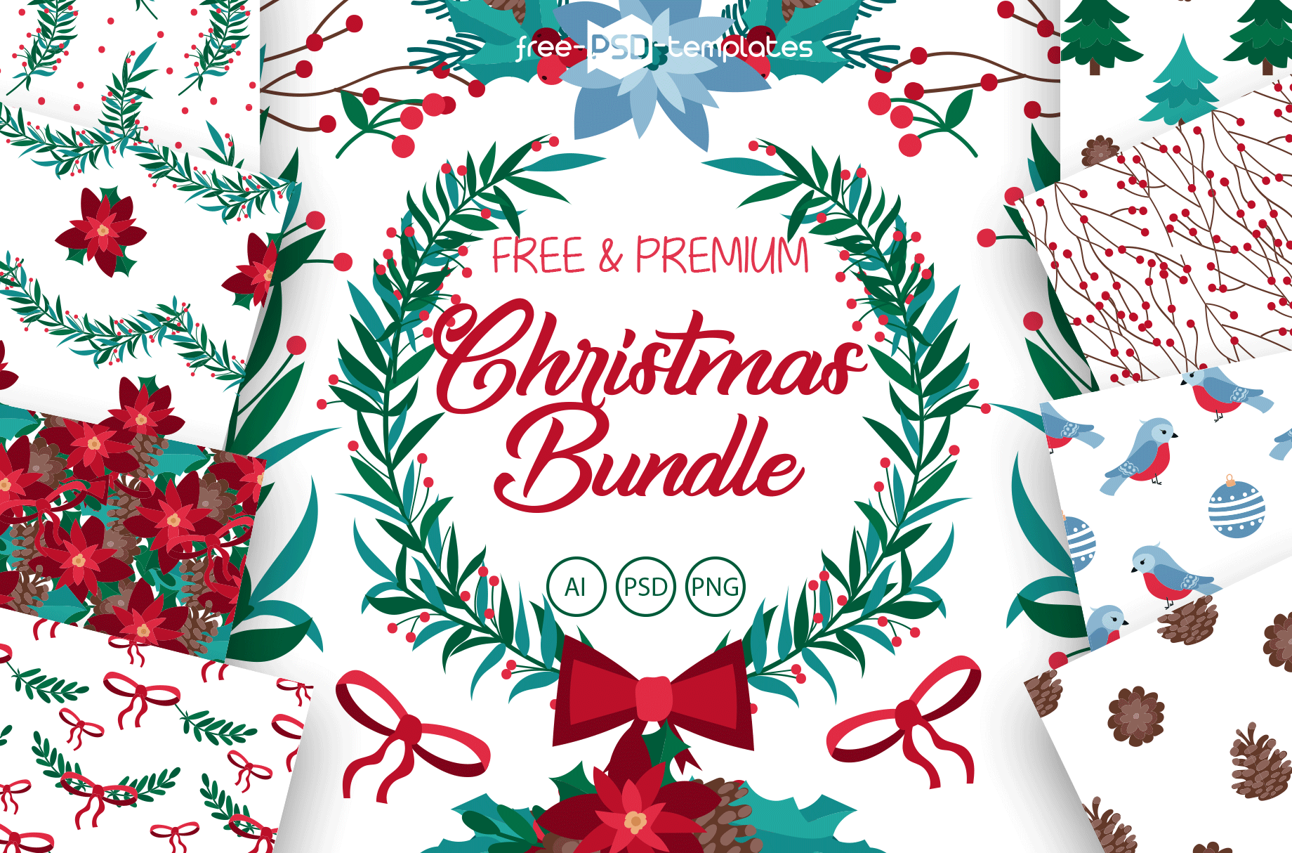 Free Christmas Bundle + Premium Version – Free PSD Templates