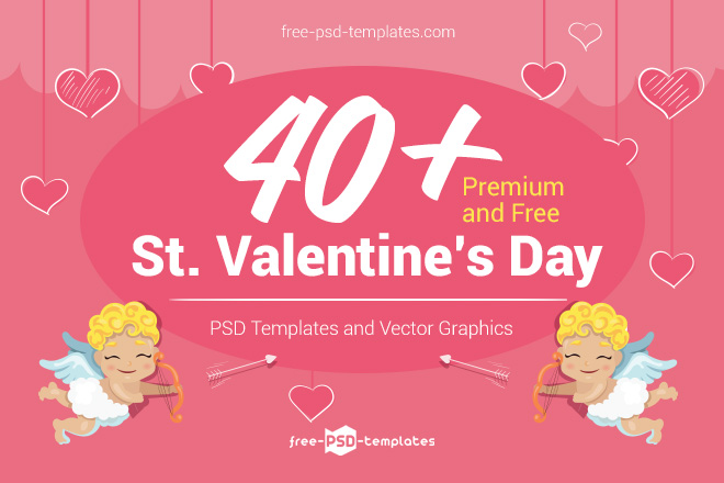40+ Premium and Free St. Valentine’s Day PSD Templates and Vector ...