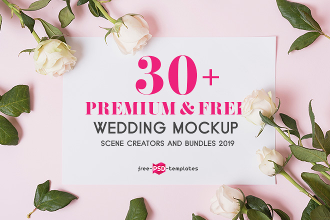 30+ Premium and Free Wedding Mockup Sets & Scene Creators 2019 – Free ...