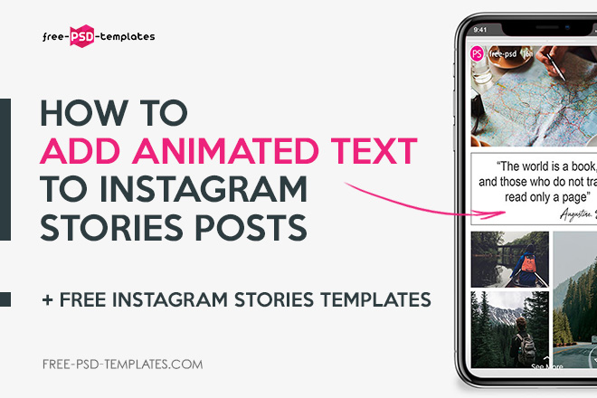 How to Add Animated Text to Instagram Stories + Free Instagram Stories ...
