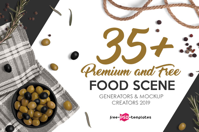 35+ Premium and Free Food Scene Generators & Mockup Creators 2019 ...