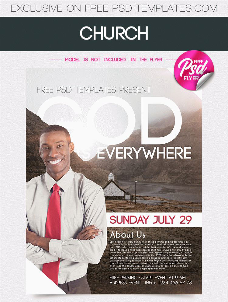 Free Church Flyer Template Psd Printable Templates