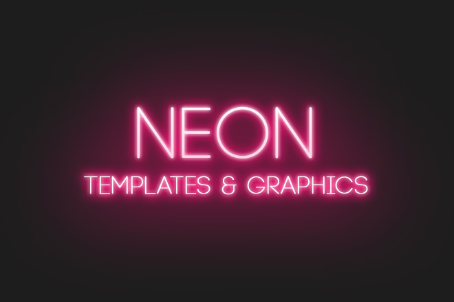 25 Premium and Free Neon Templates & Graphics to Make Your Design Glow ...