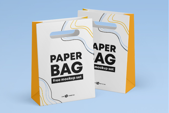 Free Paper Bag PSD Mockups – Free PSD Templates