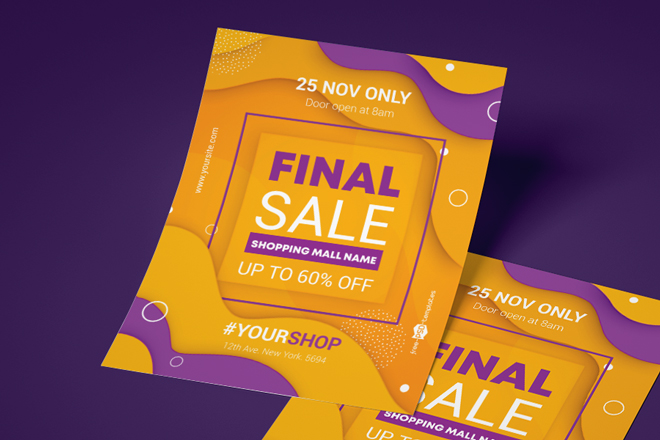 Free Final Sale Flyer Template in PSD – Free PSD Templates