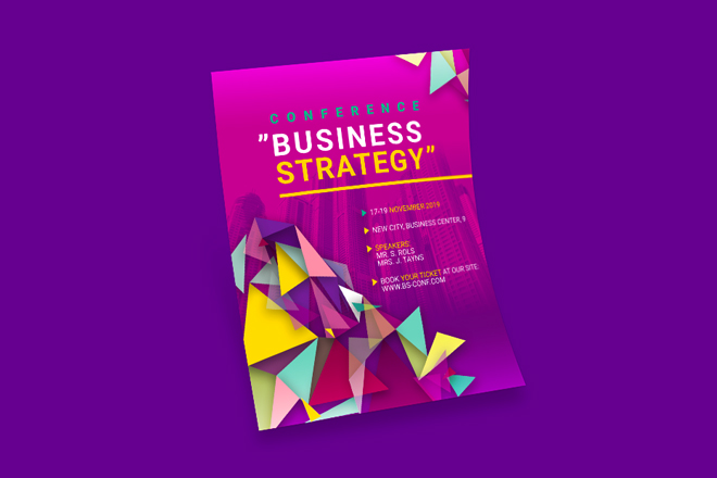 Free Business Strategy Conference Flyer Template – Free PSD Templates