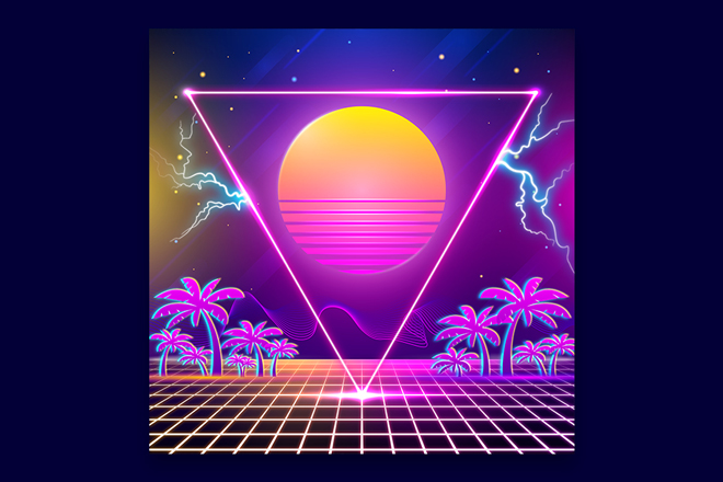 Free Disco Retro Background – Free PSD Templates