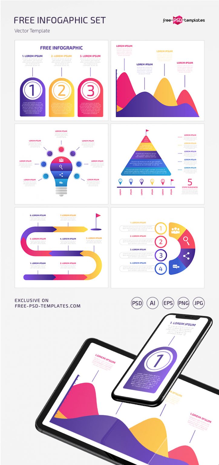 Infographic Psd Vector
