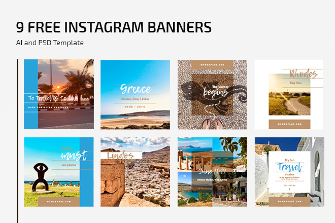 Free Outdoor Instagram Banner Templates – Free PSD Templates