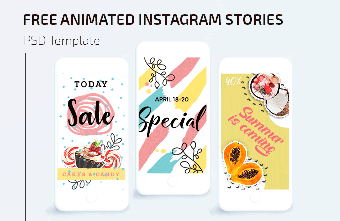 Free Animated Instagram Stories Templates – Free PSD Templates