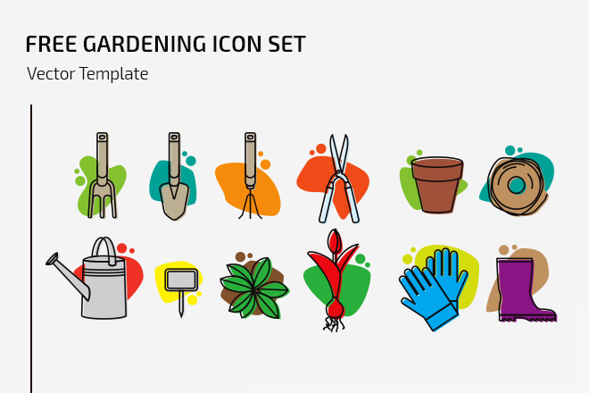 Free Gardening Icon Set – Free PSD Templates