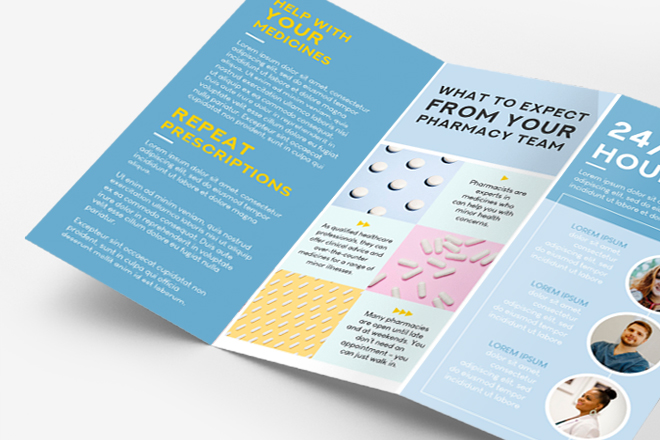 Free Pharmacy Brochure Template in PSD + AI – Free PSD Templates