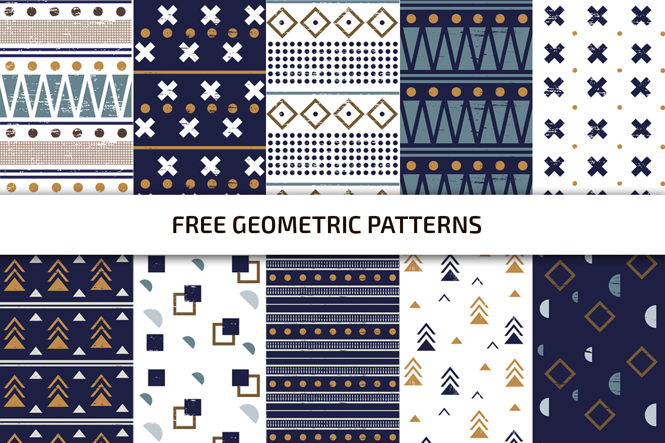 Free Geometric Pattern Vector Set – Free PSD Templates