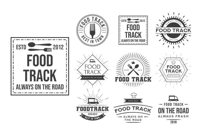 Free Logo Food Track Template in PSD, AI, EPS – Free PSD Templates