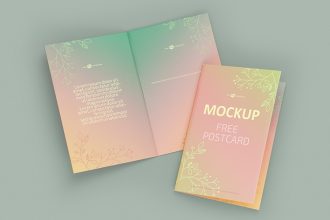 30+ Free Postcard Mockups in PSD – Free PSD Templates