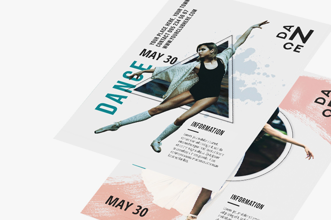 Free Dance Flyer Template in PSD + AI – Free PSD Templates