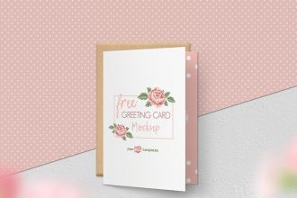 30+ Free Greeting Card Mockups in PSD – Free PSD Templates