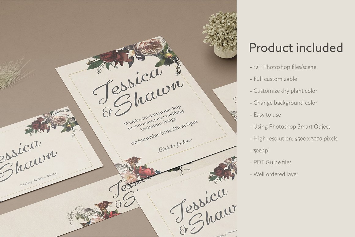 45+ Free Wedding PSD Mockups for Creative Wedding Design and Premium ...