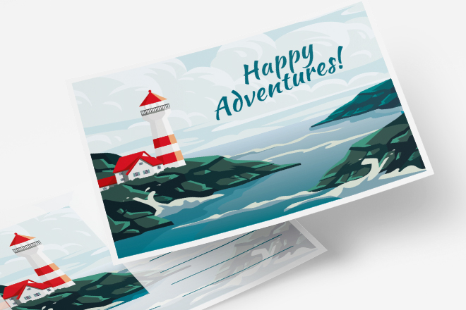 30+ Free Postcard Mockups in PSD – Free PSD Templates
