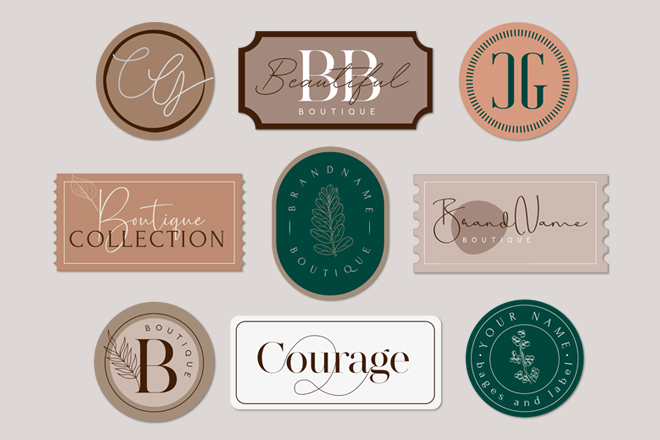 Free Bages and Label Set Template in PSD, AI, EPS – Free PSD Templates