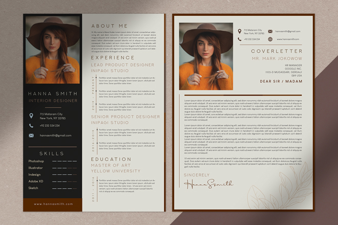 Free CV Resume Template in PSD + AI – Free PSD Templates
