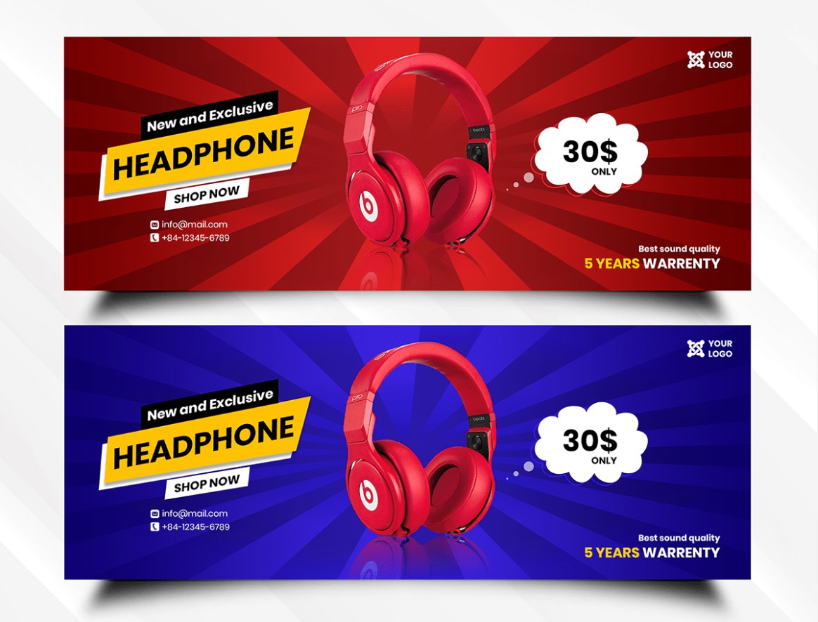Free Social Media Banners – Free PSD Templates