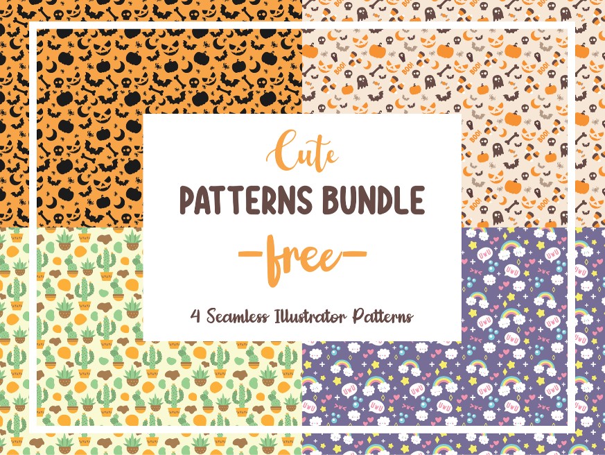 Free Cute Pattern Bundle – Free PSD Templates