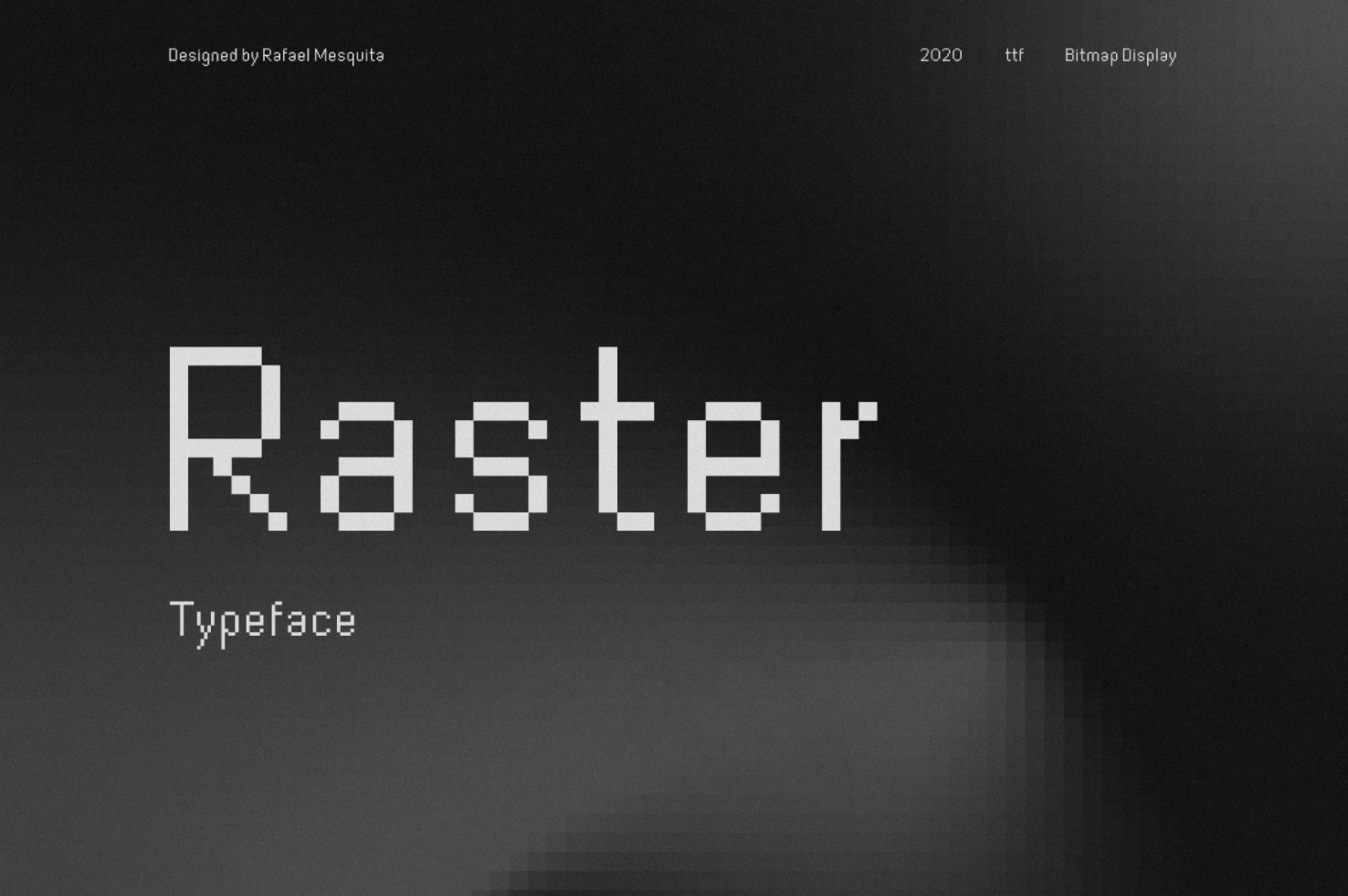 Free Raster Typeface – Free PSD Templates