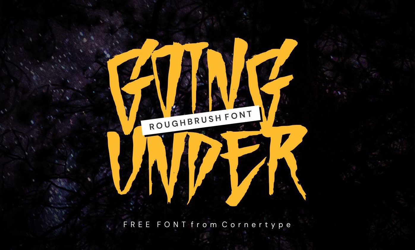 Free Going Under Typeface – Free PSD Templates