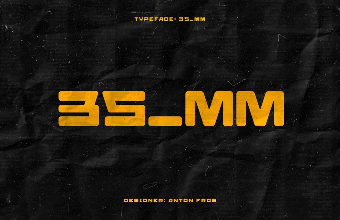 Free 35 MM Typeface – Free PSD Templates