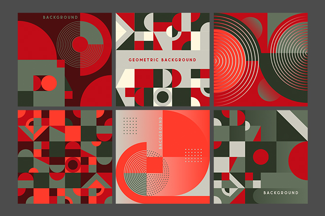 Free Geometric BG in PSD + Vector (.ai+.eps) – Free PSD Templates